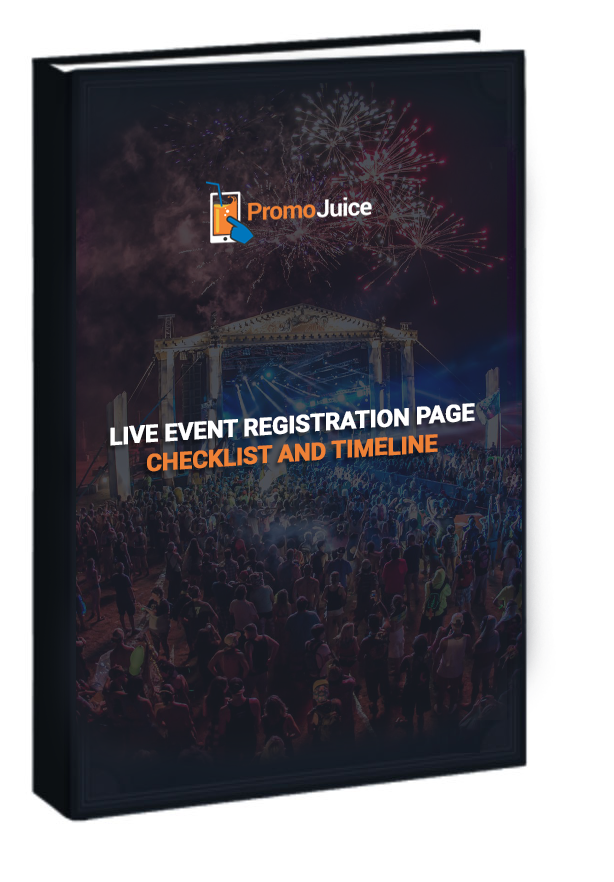 Live event registration page checklist and timeline