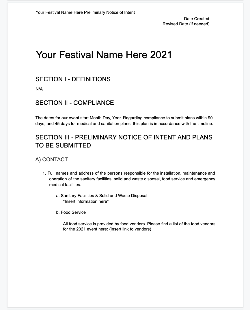 COVID-19 Safety Plan